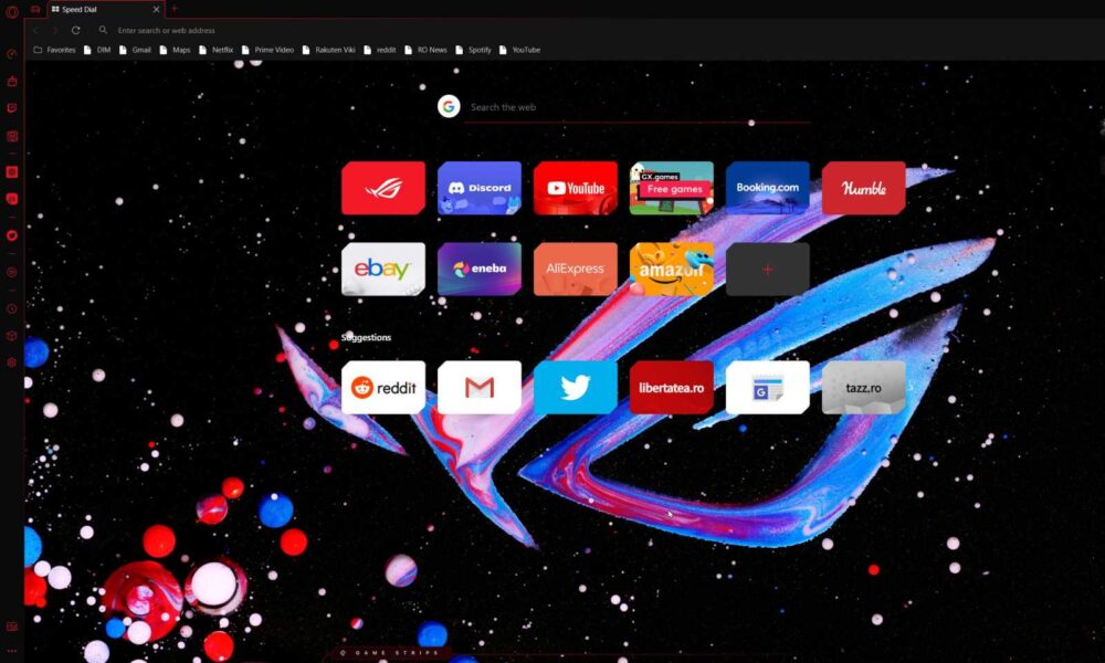 Opera GX este browserul perfect pentru fanii ROG